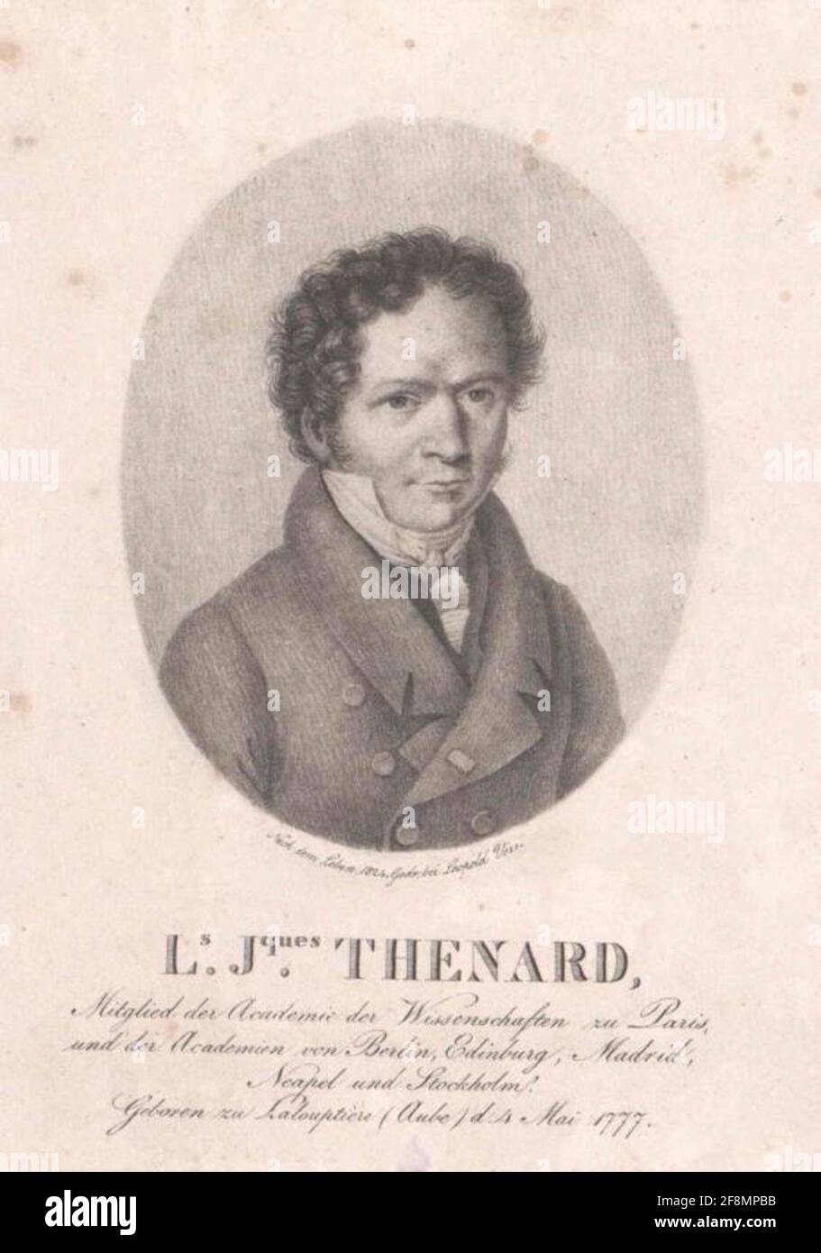 Thenard, Louis Jacques Baron de Stock Photo - Alamy