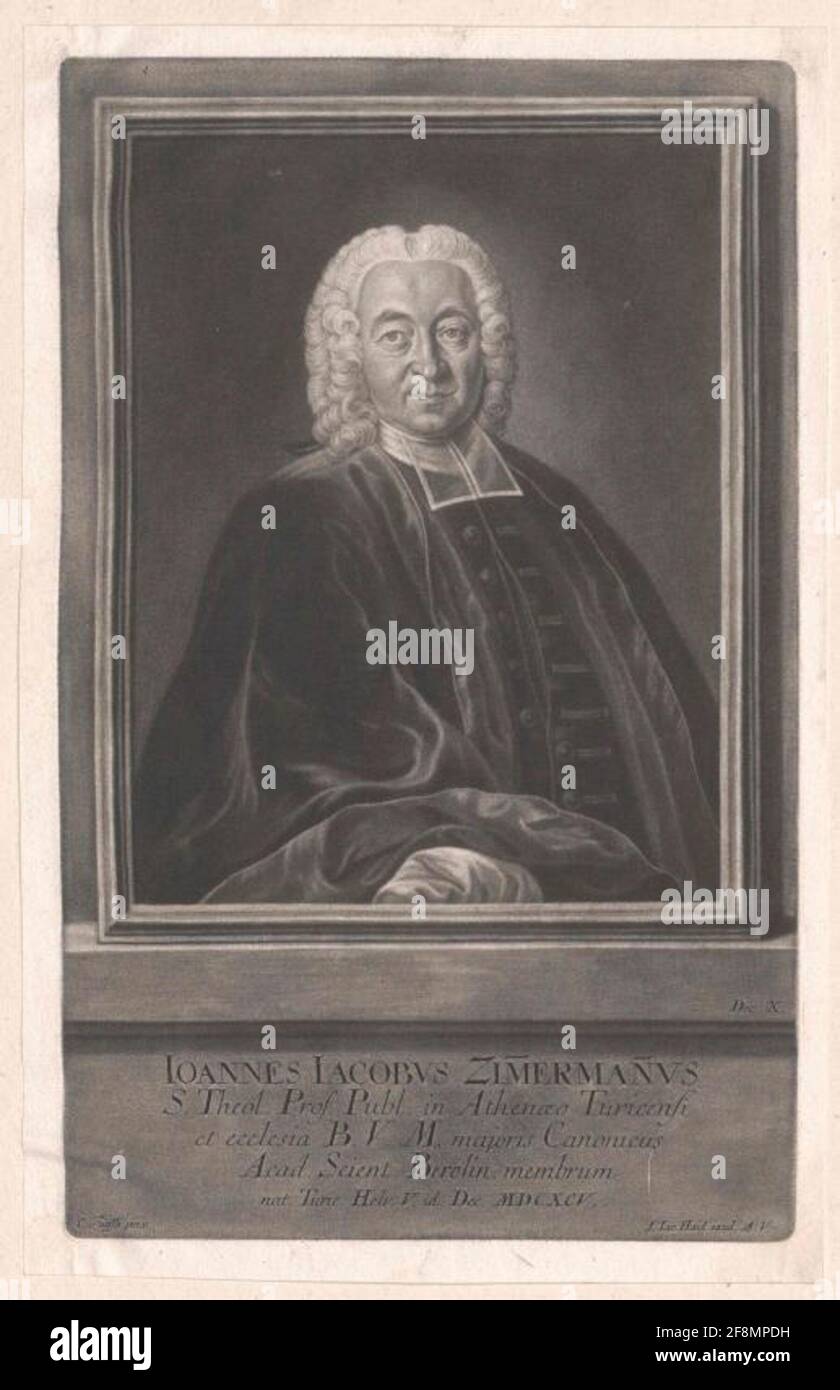 Zimmermann, Johann Jakob Stock Photo - Alamy