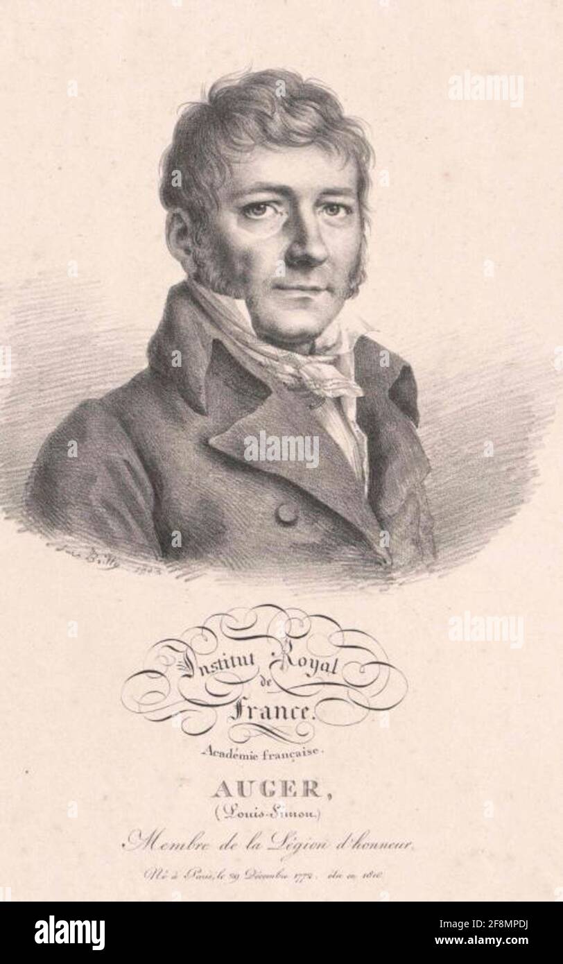 Auger, Louis Simon Stock Photo - Alamy