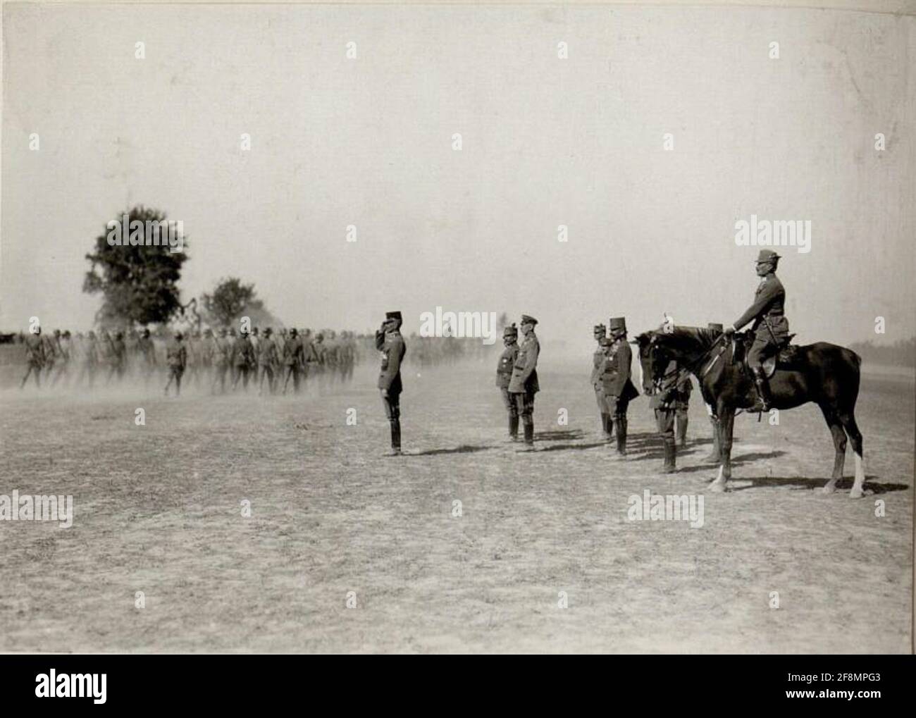 Inspection at K.U.K. Infantry Regiment 88 by headquarters Böhm-Ermoli ...