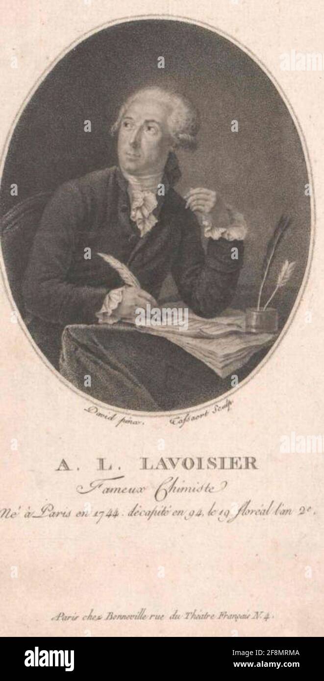 Lavoisier, Antoine Laurent Stock Photo - Alamy