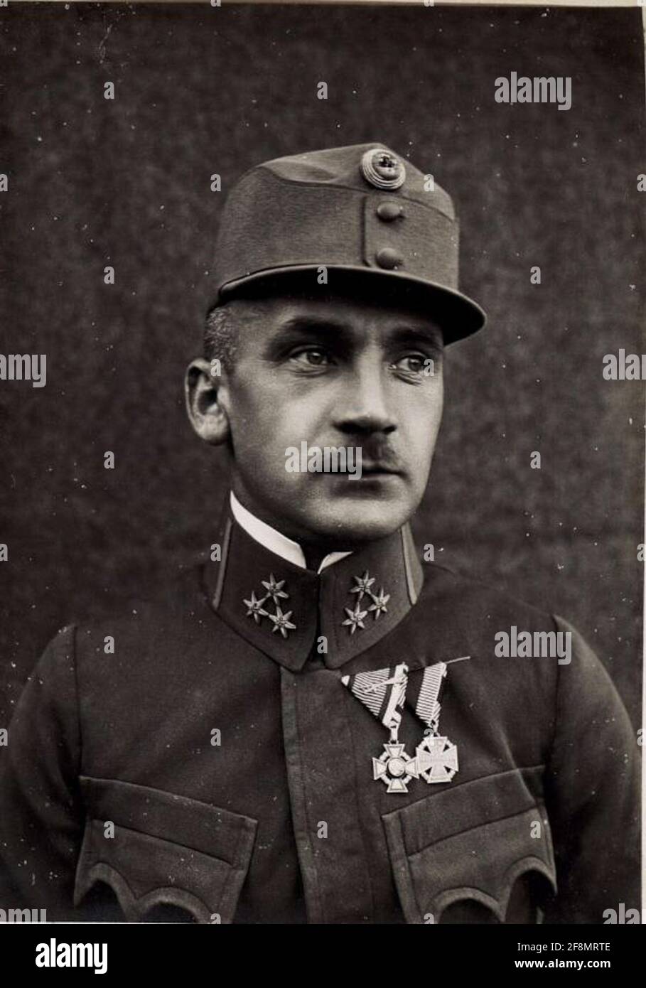 Portrait of Captain Benel, Platzkmd. 4.Aarme Commando Stock Photo - Alamy