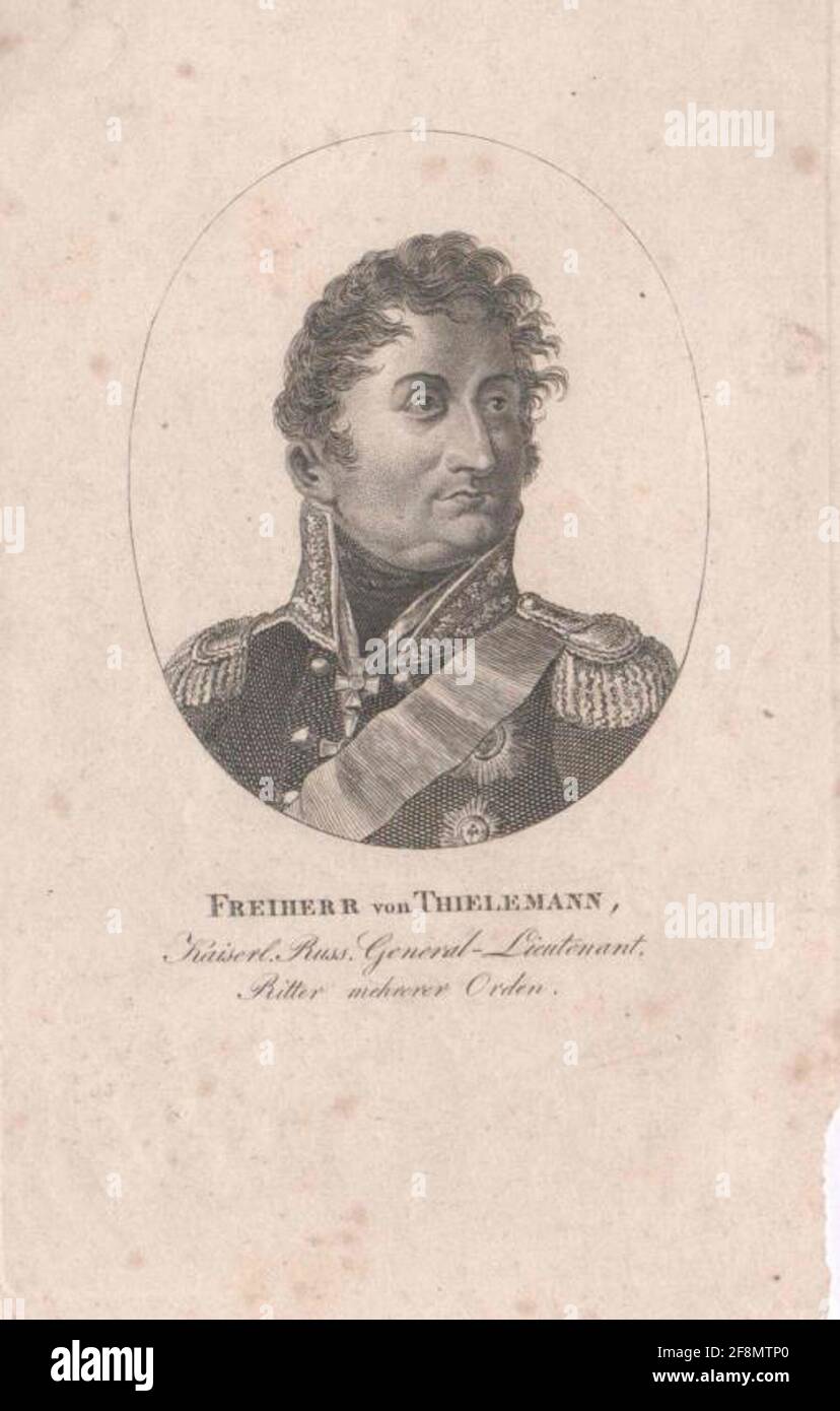 Thielmann, Johann Adolf Freiherr von Stock Photo - Alamy