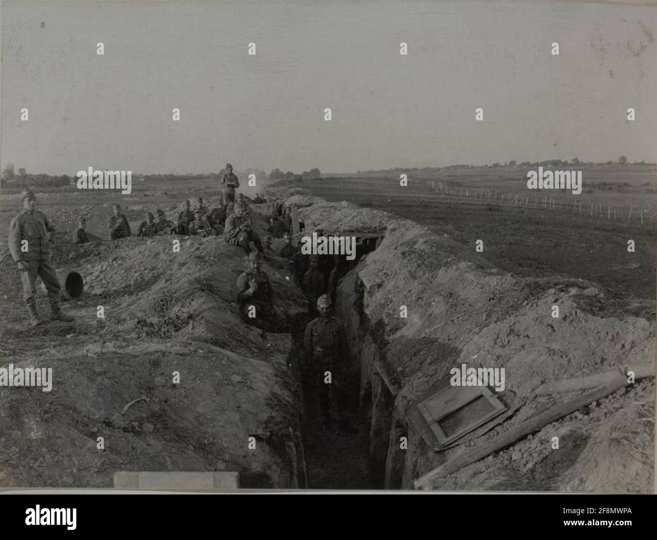 Infantry Regiment 99, bridge head position at Rozyzce, taken on ...