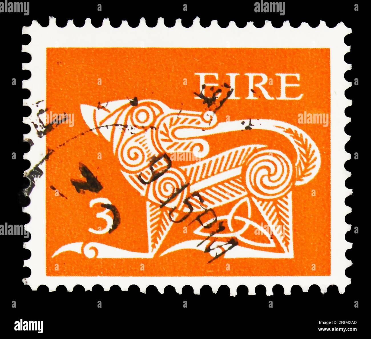 MOSCOW, RUSSIA - SEPTEMBER 30, 2019: Postage stamp printed in Ireland ...