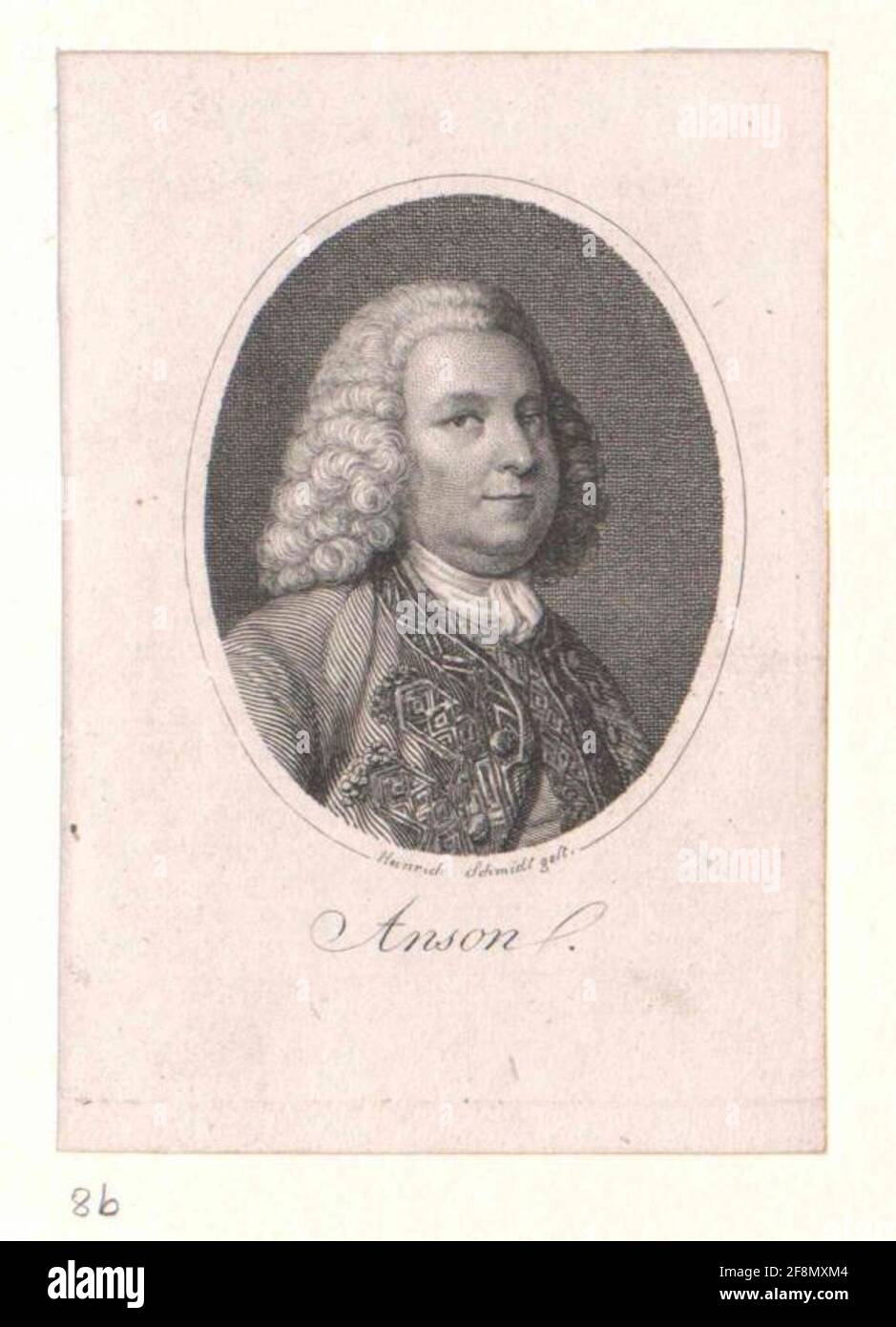 Anson, 1. Baron Anson, George Stecher: Schmidt, Heinrich (1780 Stock ...