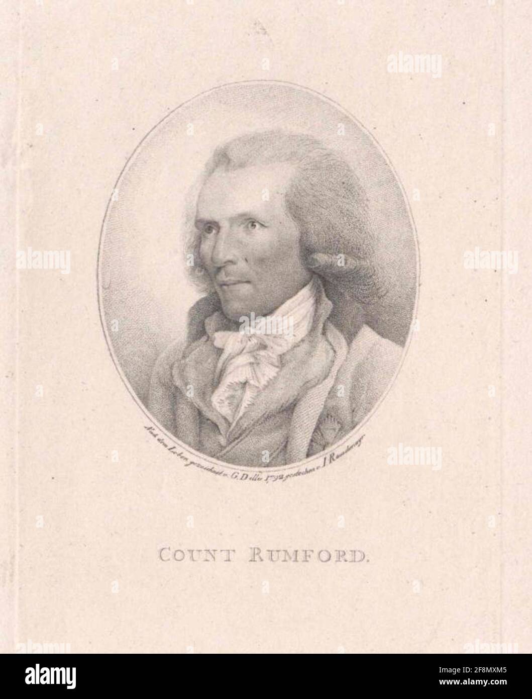 Thompson, Count of Rumford, Sir Benjamin Stock Photo - Alamy