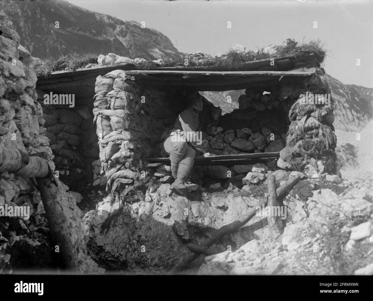 Artillery Position X. Army Commando Pipe Stock Photo - Alamy