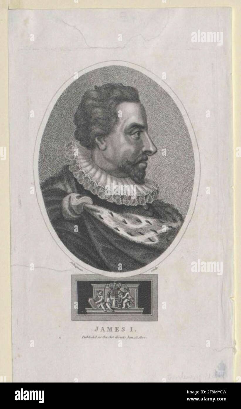 Jacob I. King of England Stock Photo - Alamy