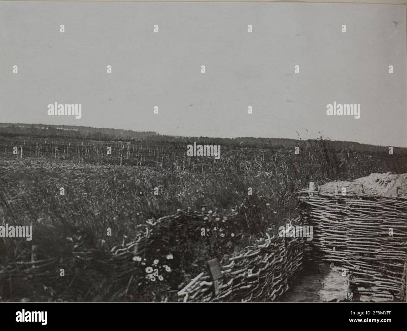 View from the trench of the field hunter battalion 6 Stock Photo - Alamy
