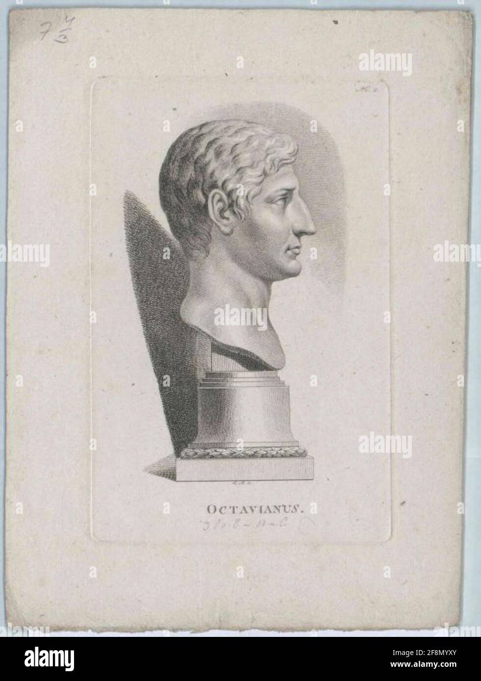 Augustus, Julius Caesar Stock Photo - Alamy