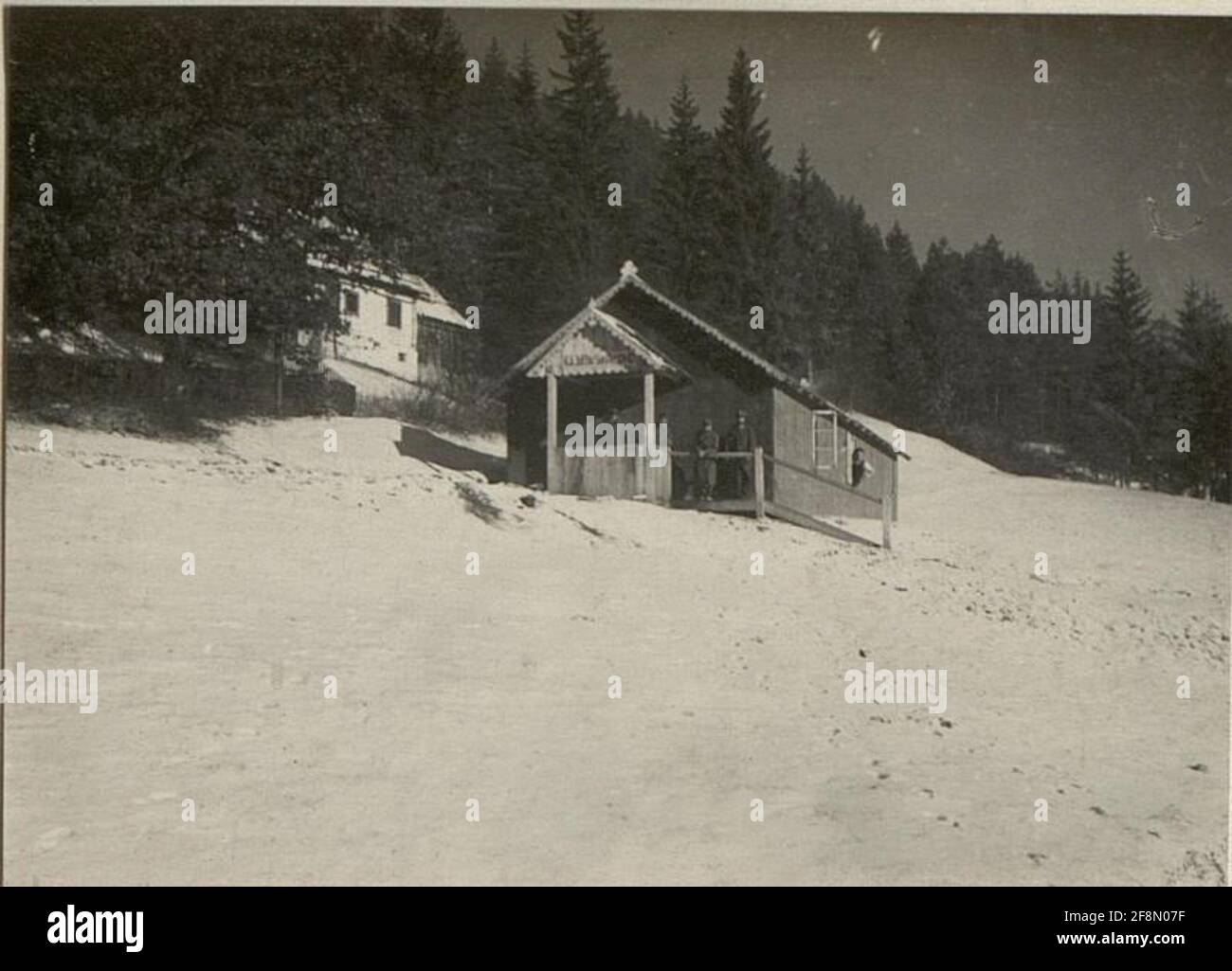 Division Sanitätanstalt Tarvis barracks for the medical team Stock ...