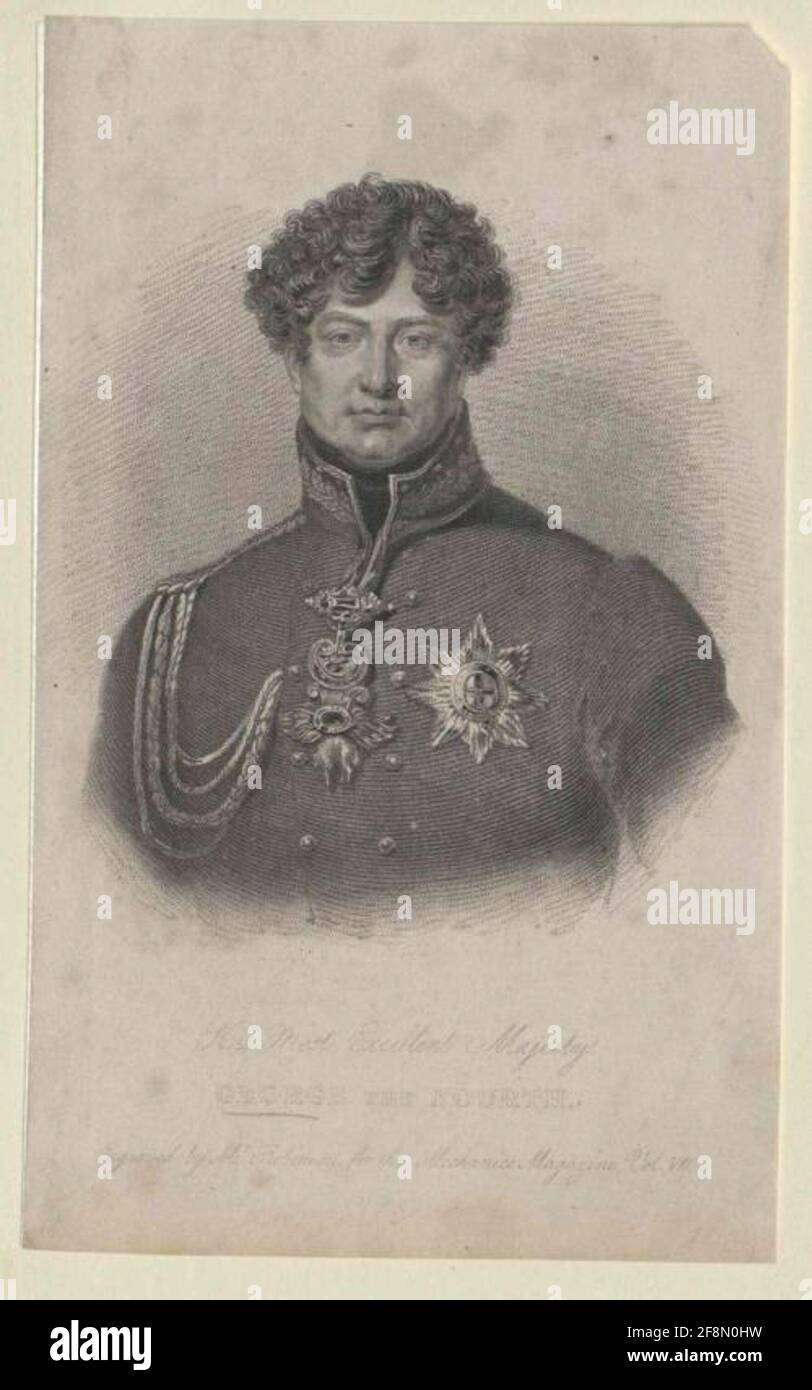 Georg IV., King of England Stock Photo - Alamy