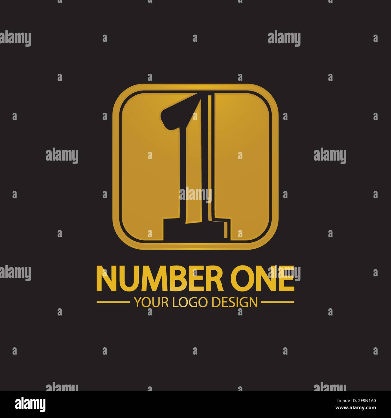 Number 1 logo vector icon design template Stock Vector Image & Art - Alamy