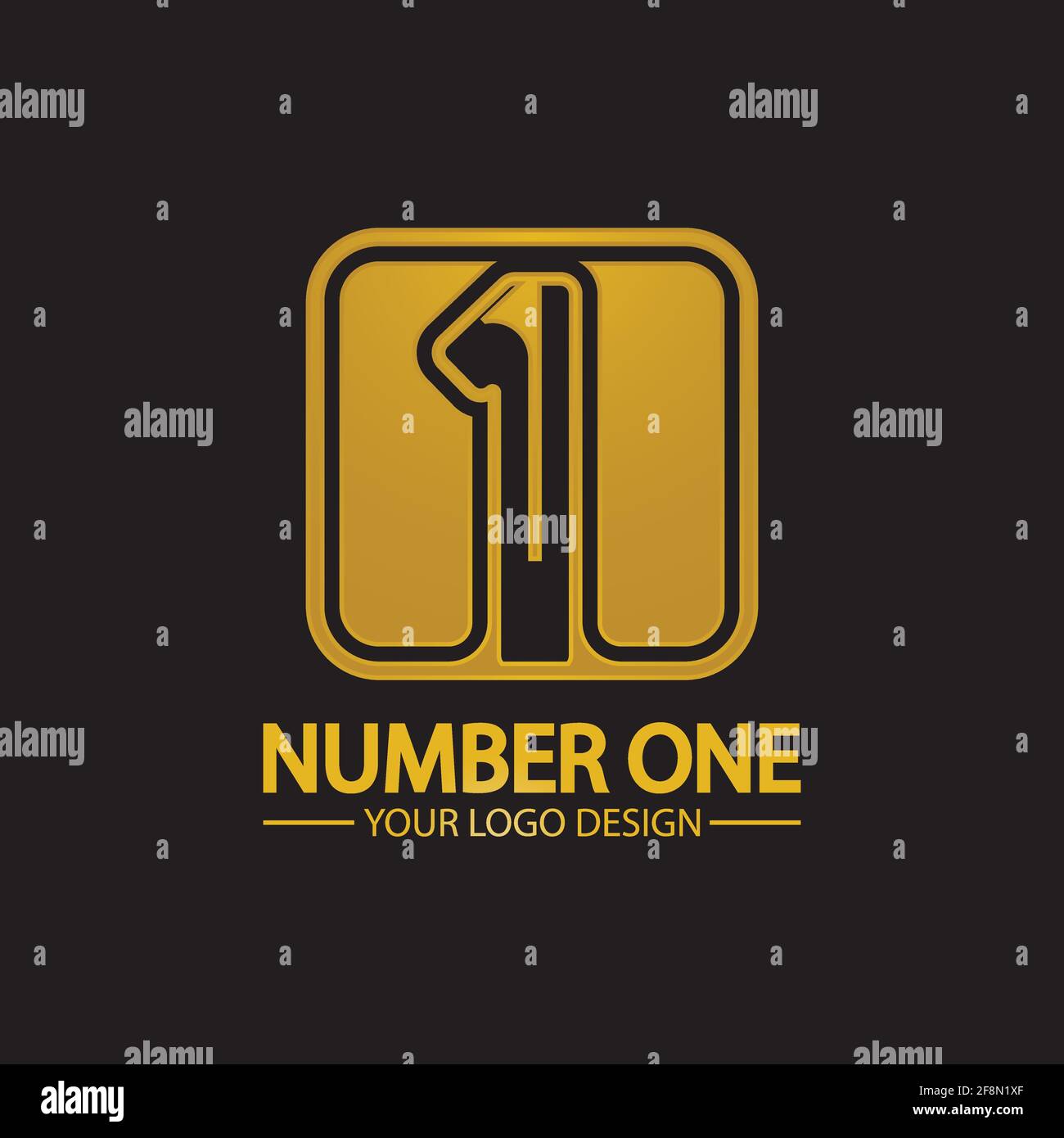 Number 1 logo vector icon design template Stock Vector Image & Art - Alamy