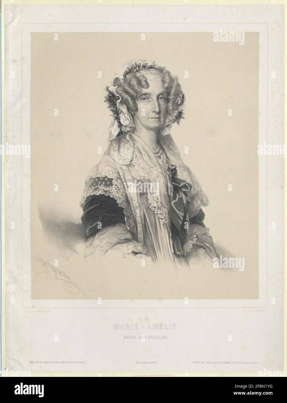 Marie Amalie, Princess of Naples Sicily Stock Photo - Alamy