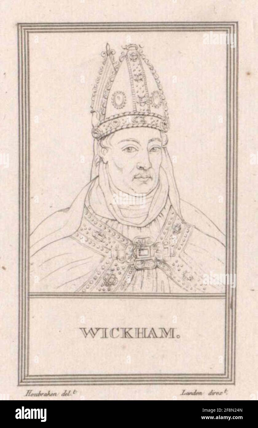 William of Wickham, Bishop of Winchester Stock Photo - Alamy