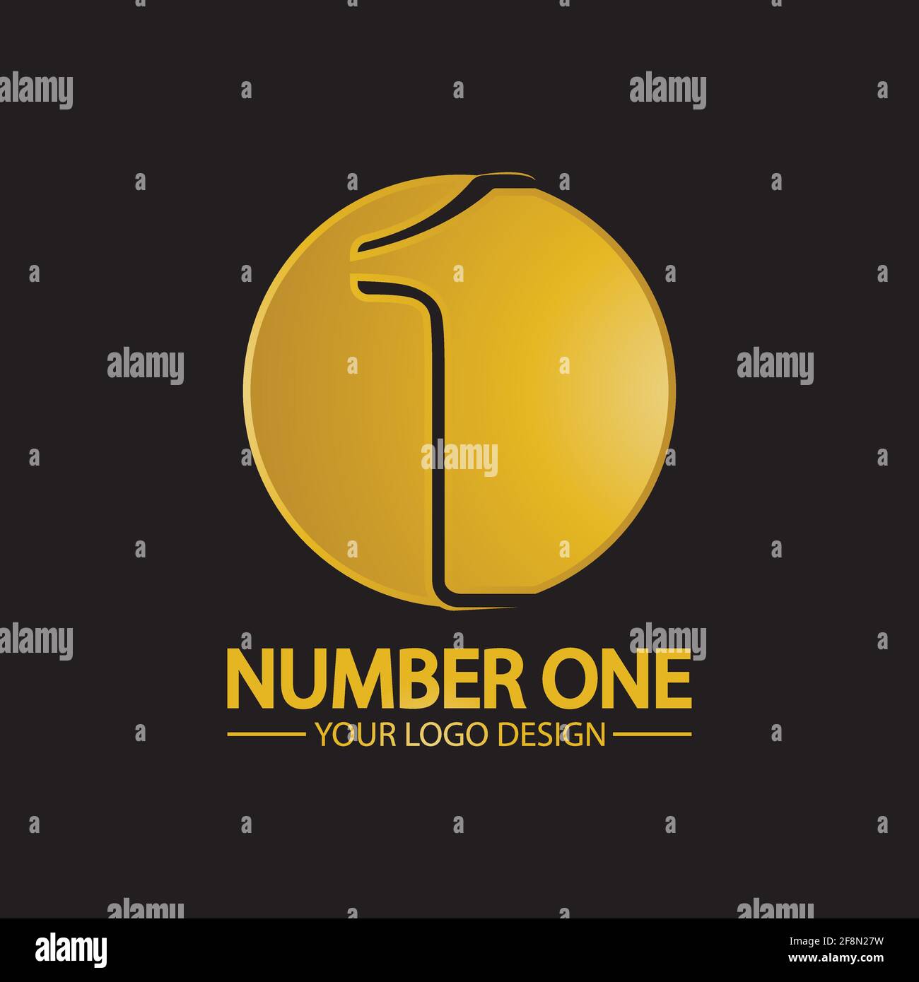 Number 1 logo vector icon design template Stock Vector Image & Art - Alamy