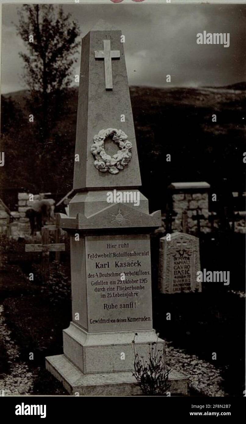 The tomb of the battalion hornsist, from the 4th German Master's ...