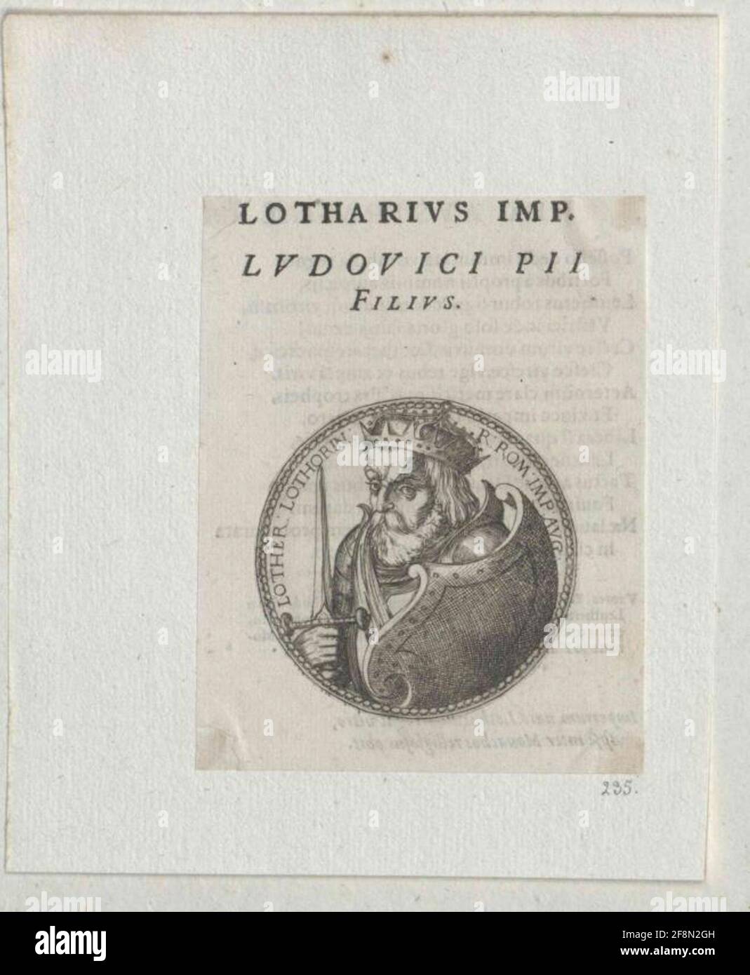 Lothar I., Roman Kaiser 1601/1750 Stock Photo - Alamy