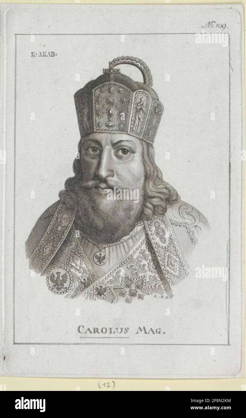 Karl I, the big, Roman emperor Stock Photo - Alamy