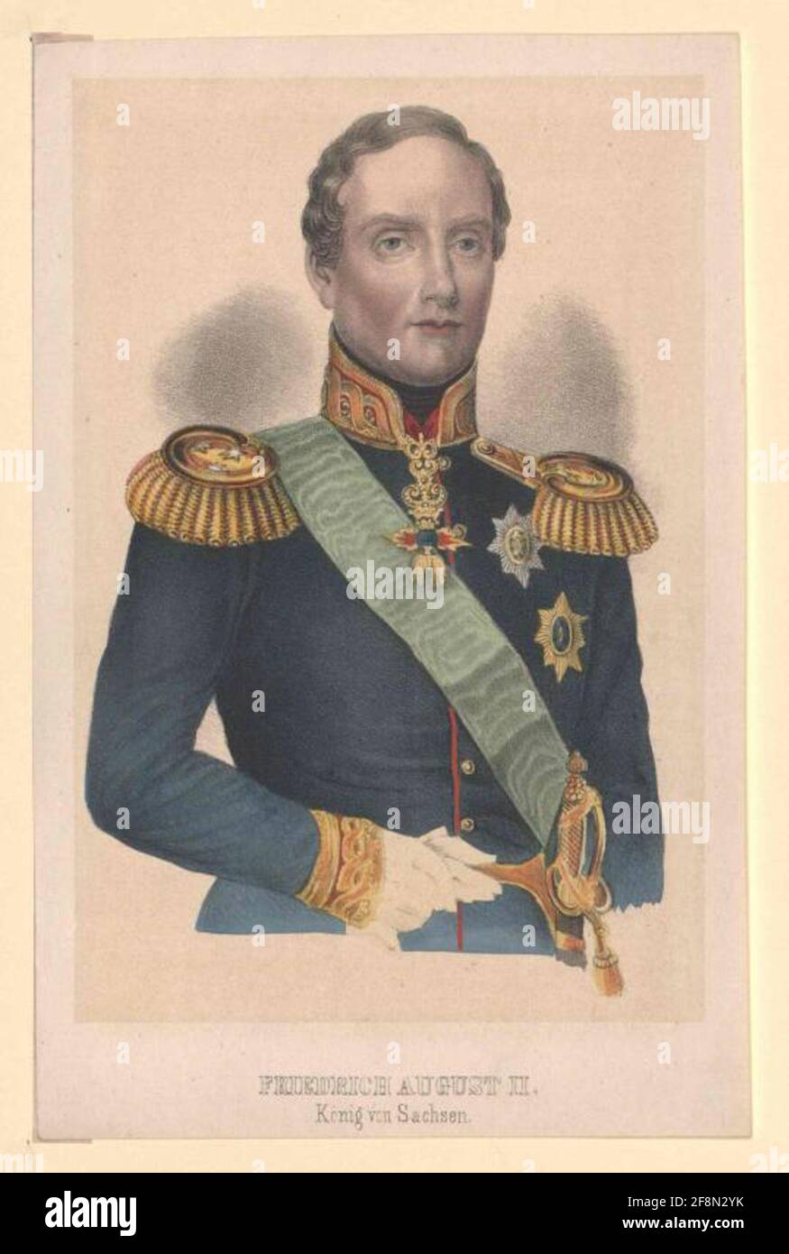 Friedrich August II, King of Saxony Stock Photo - Alamy