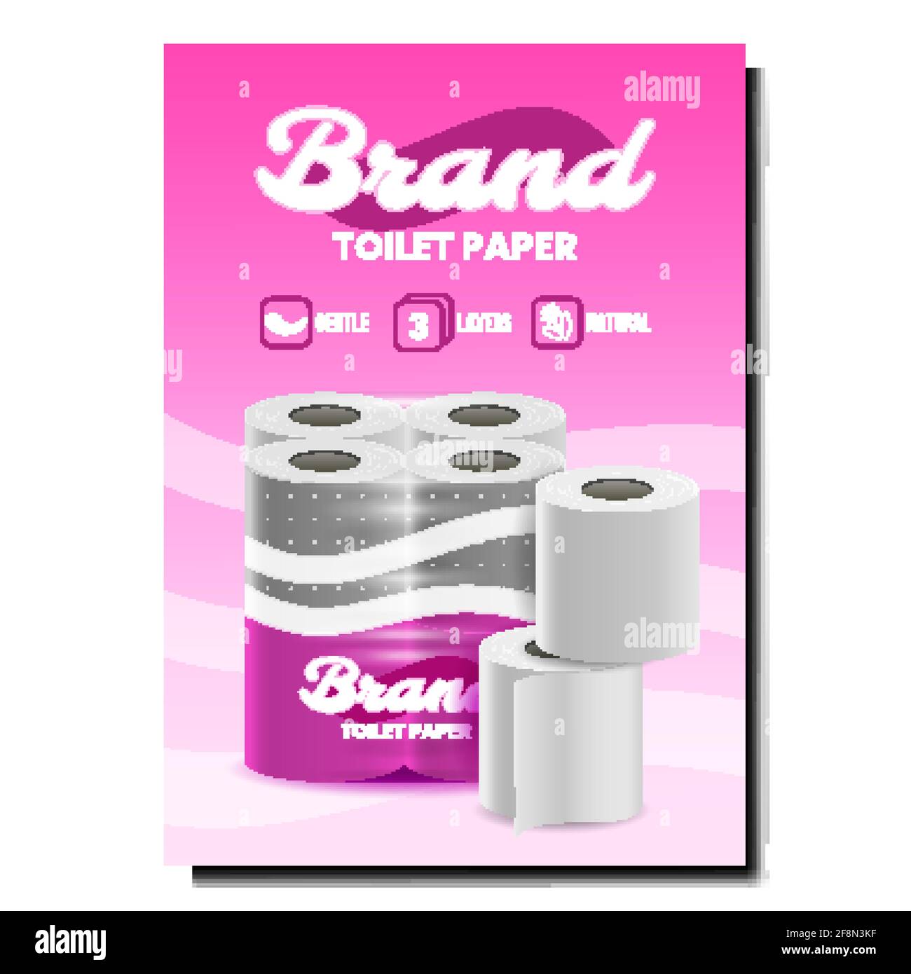 Vertical poster with toilet paper hi-res stock photography and images ...