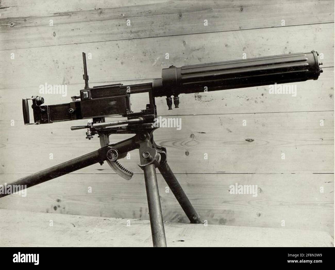 Conquered Italian machine rifle of the brand Fiat, taken in November ...