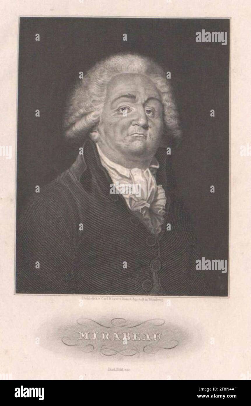 Honore count mirabeau hi-res stock photography and images - Alamy