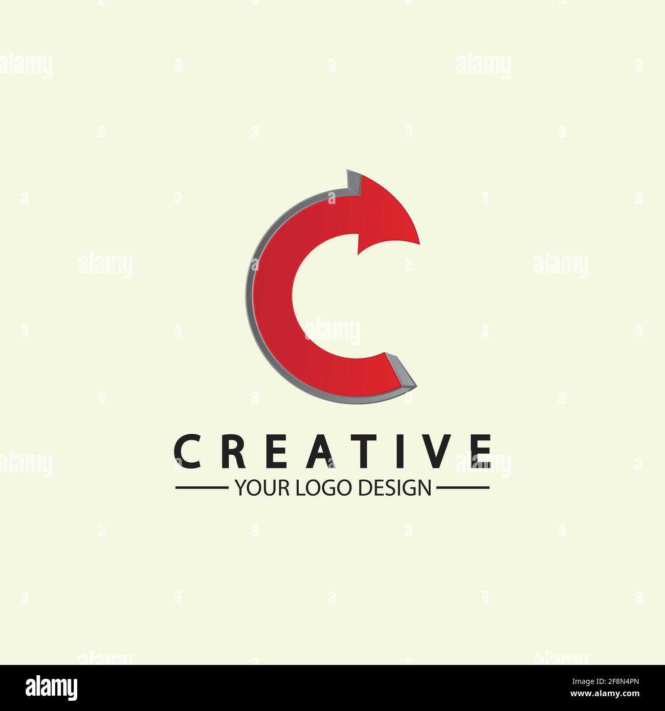 Letter C arrow logo icon vector illustration design template Stock ...