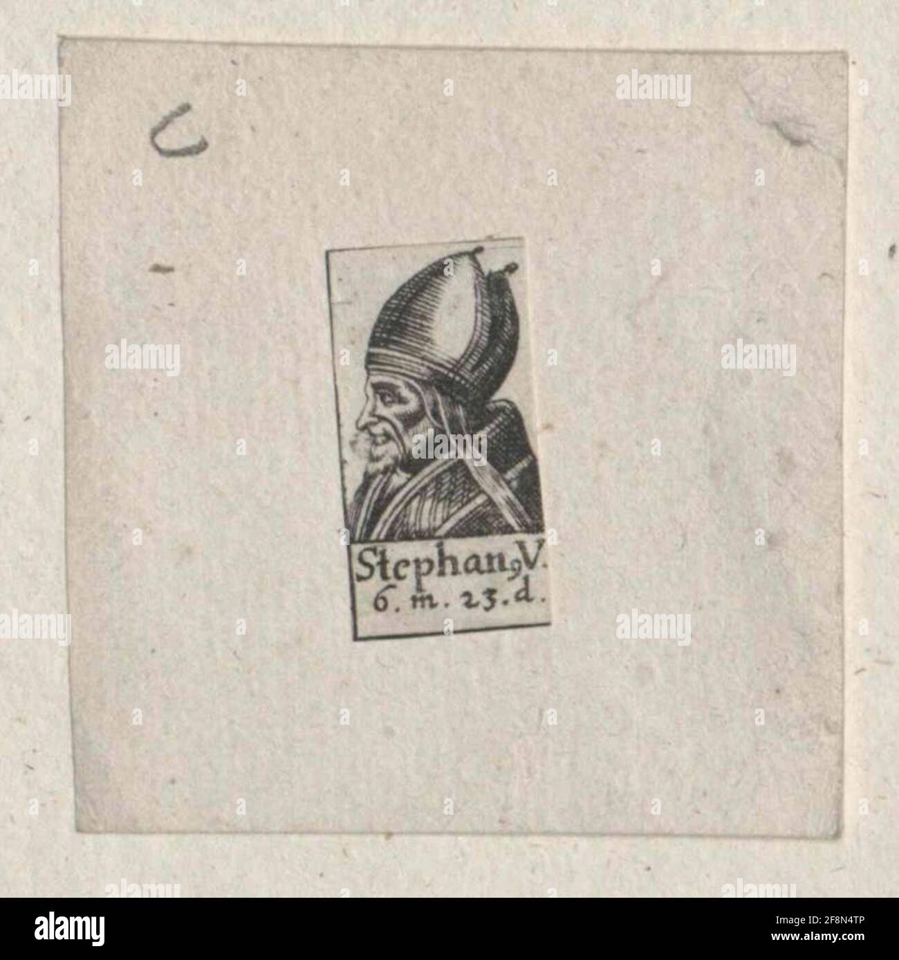 Stephan IV., papa Stock Photo - Alamy