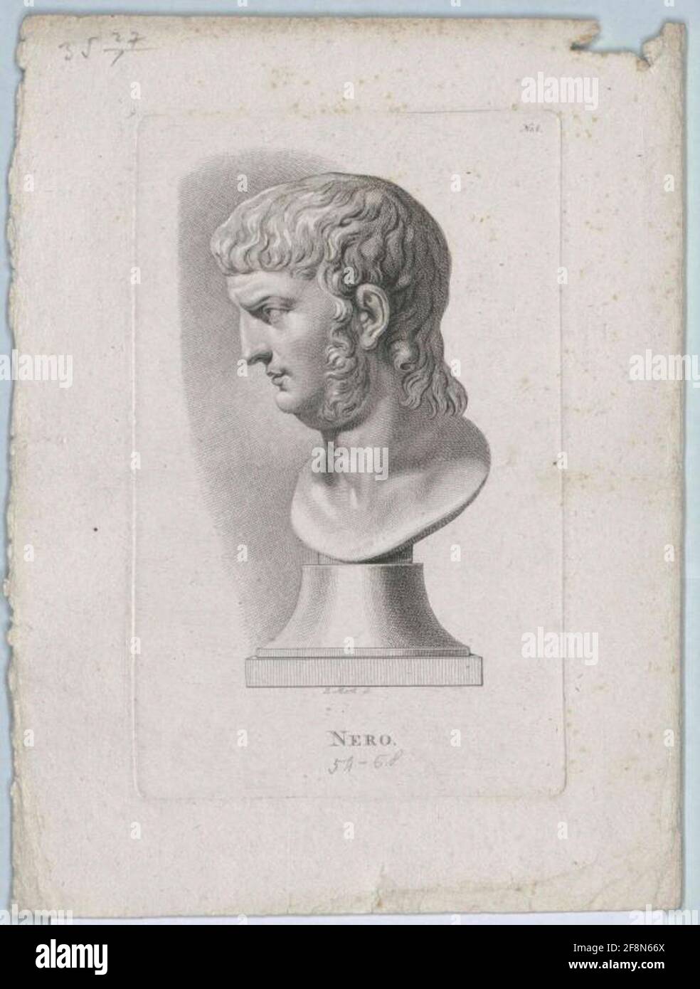 Nero, Roman emperor Stock Photo - Alamy