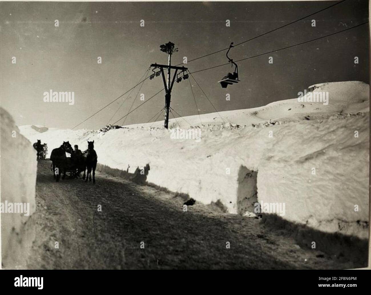 Wire cable car and road as a follow-up line to the 6thinfanterie trupp ...