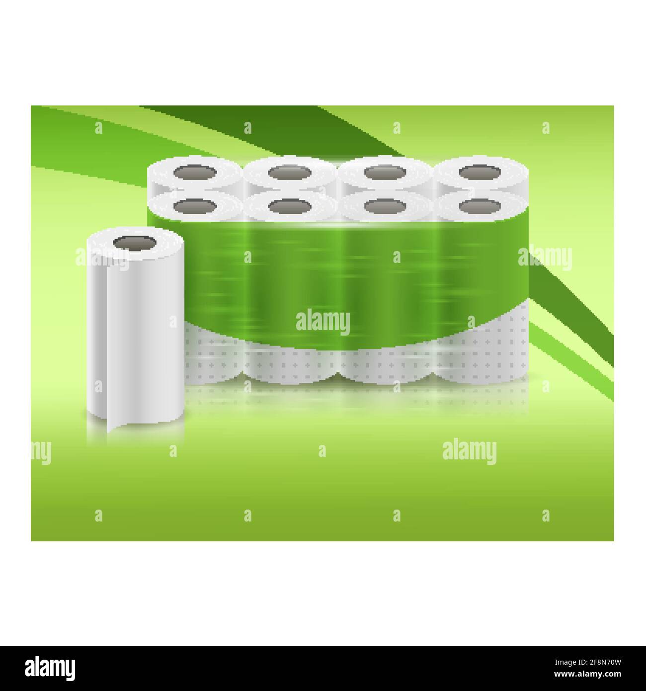 Package paper towels Stock Vector Images - Alamy