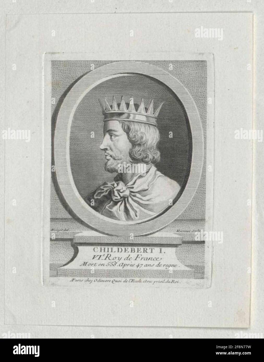 Childebert I, King of Franconia Stock Photo - Alamy