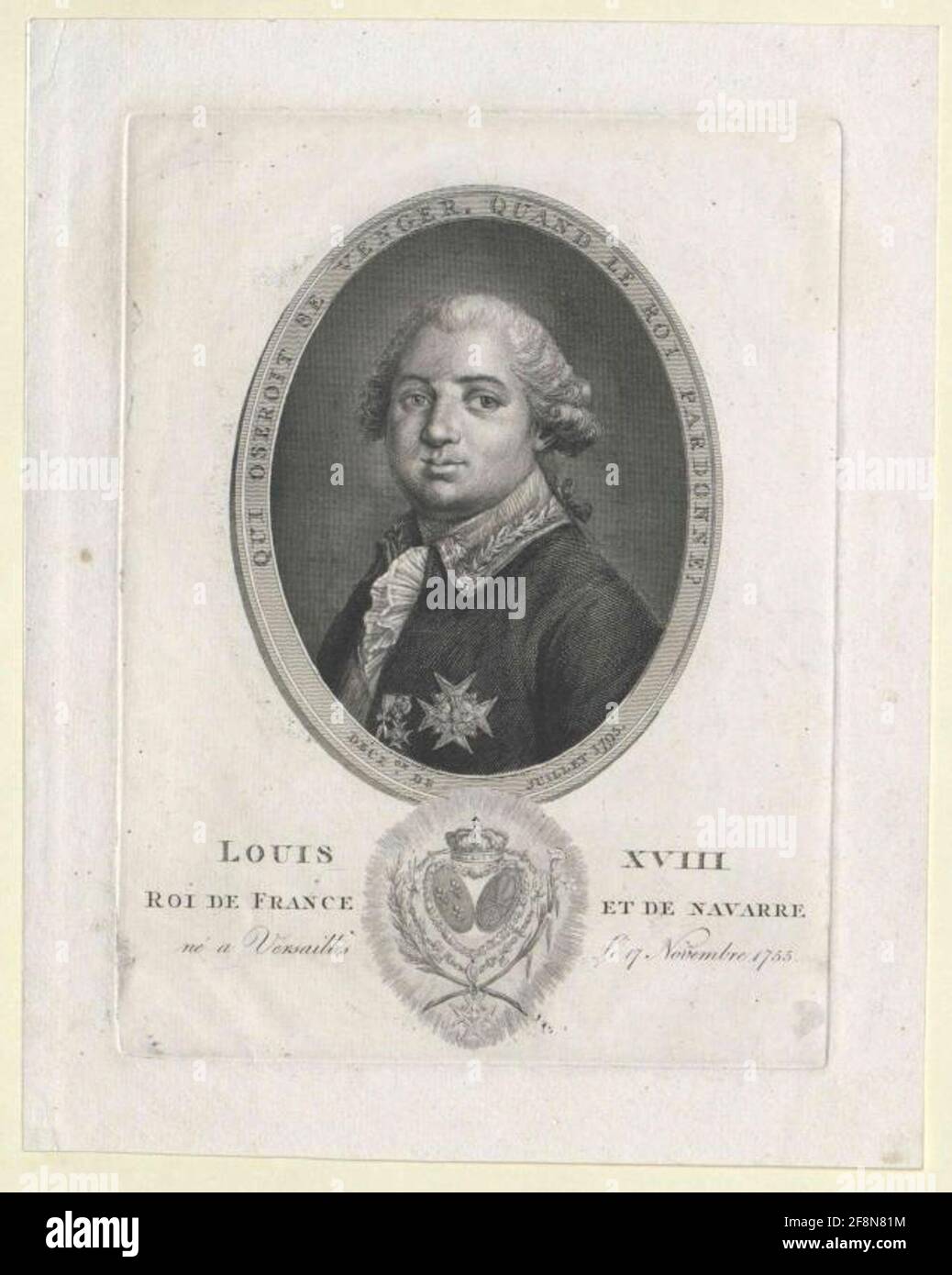 Ludwig Xviii., King of France Stock Photo - Alamy