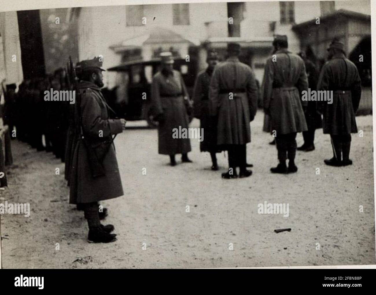 Kaiser Karl at the 14th corps on 4.1.1916. In intermediate water Stock ...