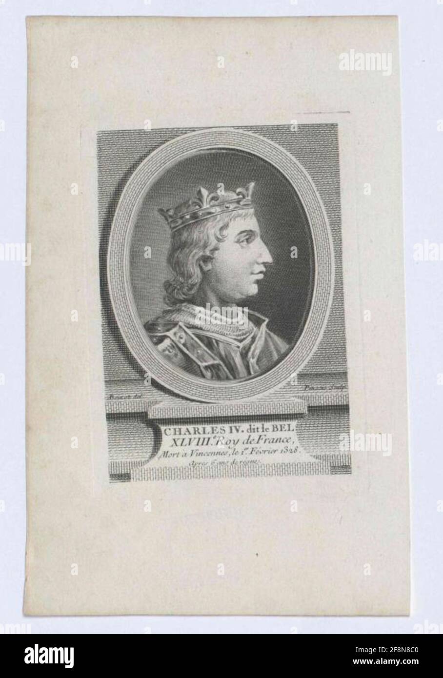 Karl IV. The beautiful, king of France Stock Photo - Alamy