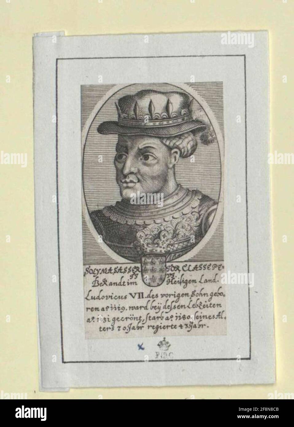 Ludwig VII., King of France Stock Photo - Alamy