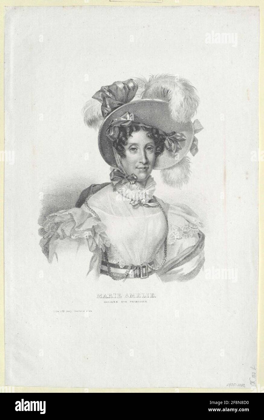 Marie Amalie, Princess of Naples Sicily Stock Photo - Alamy