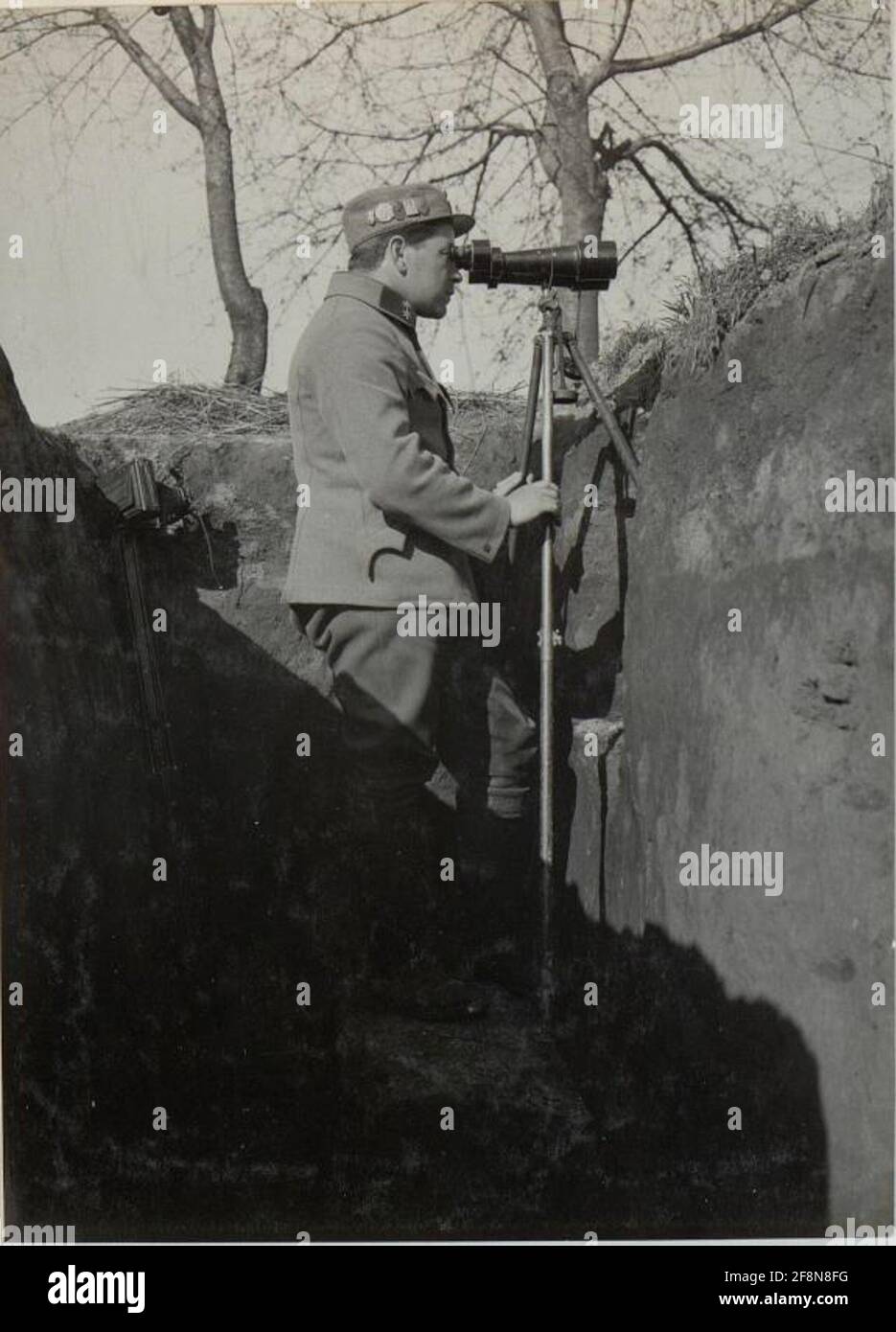 Artillery observation stand in the swarm line at ptycze Stock Photo - Alamy