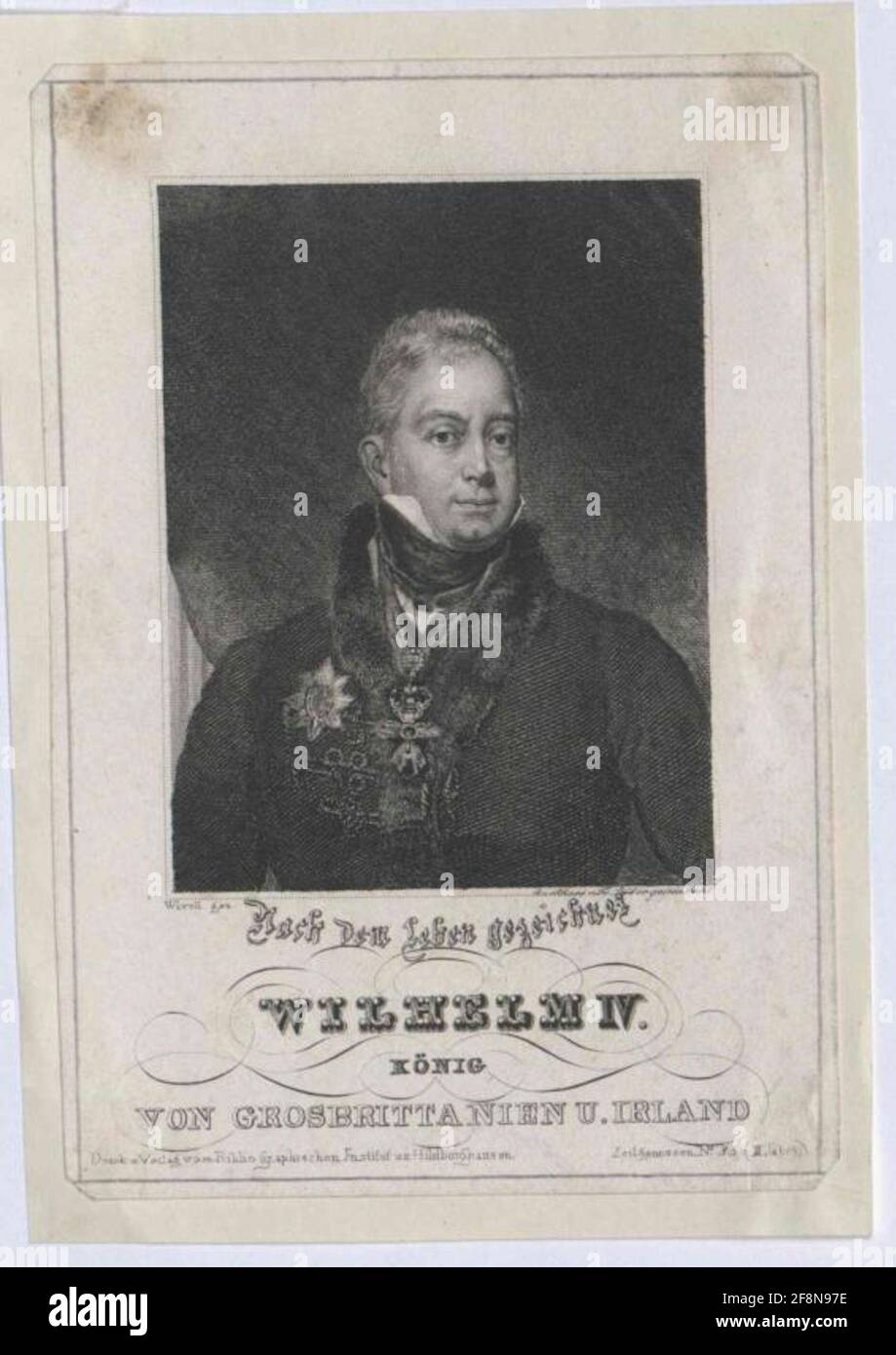 Wilhelm IV., King of England Draftsman: Wivesll, Abraham (1786) Stecher ...