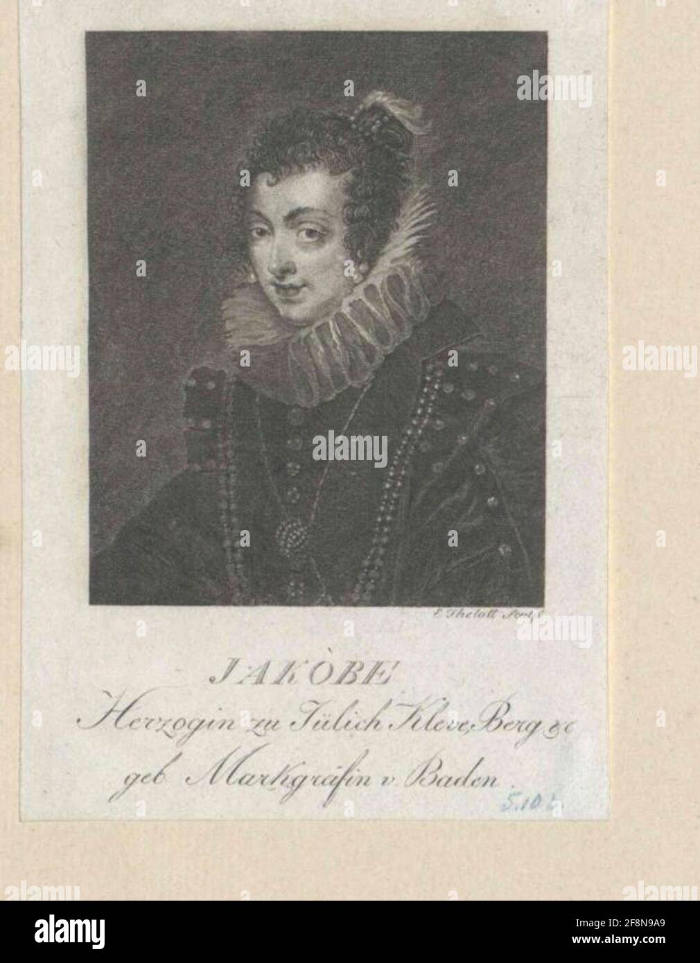 Jakobe, Markgräfin of Baden Stock Photo - Alamy