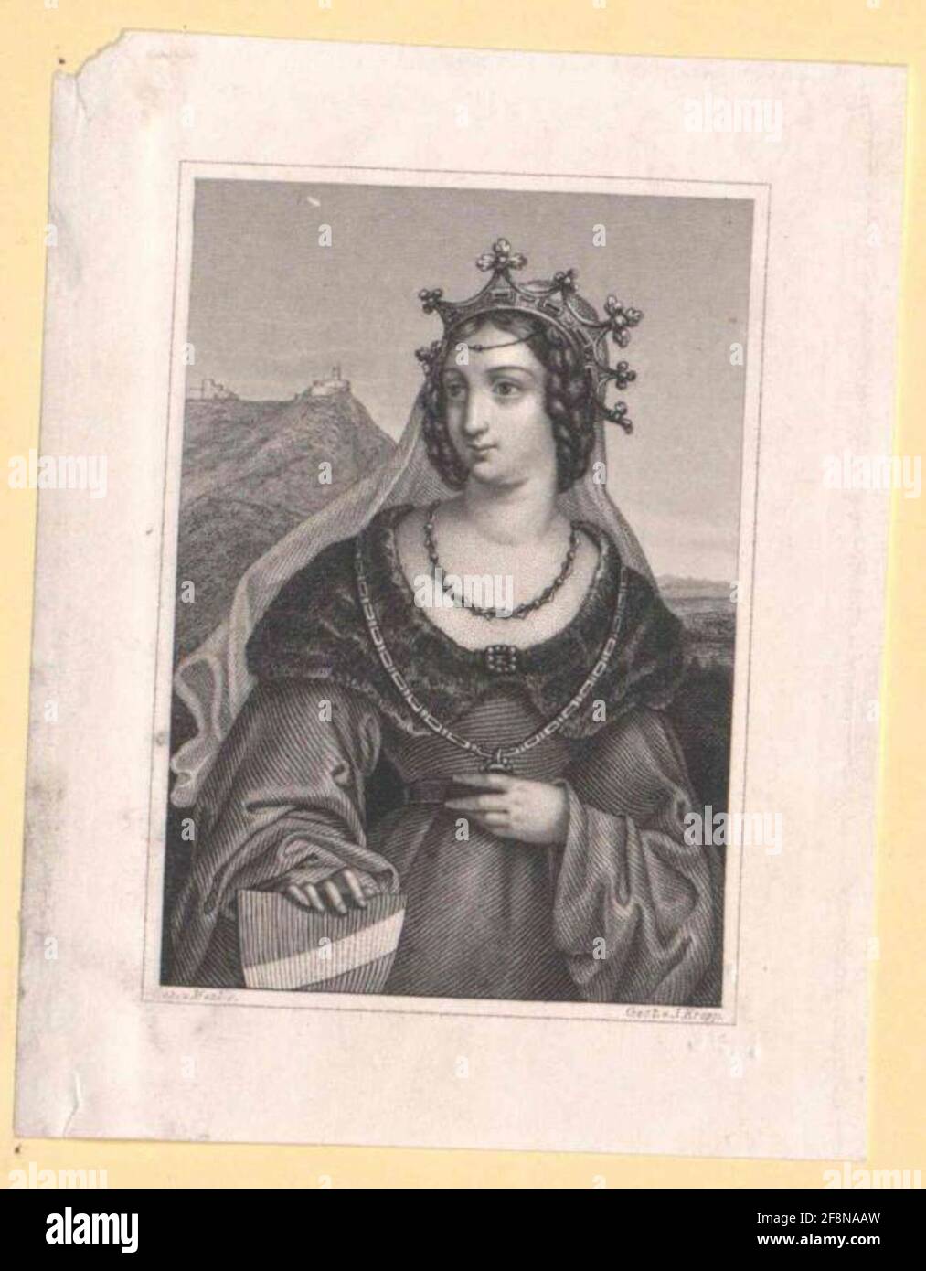 Agnes, Markgräfin of Austria Stock Photo - Alamy