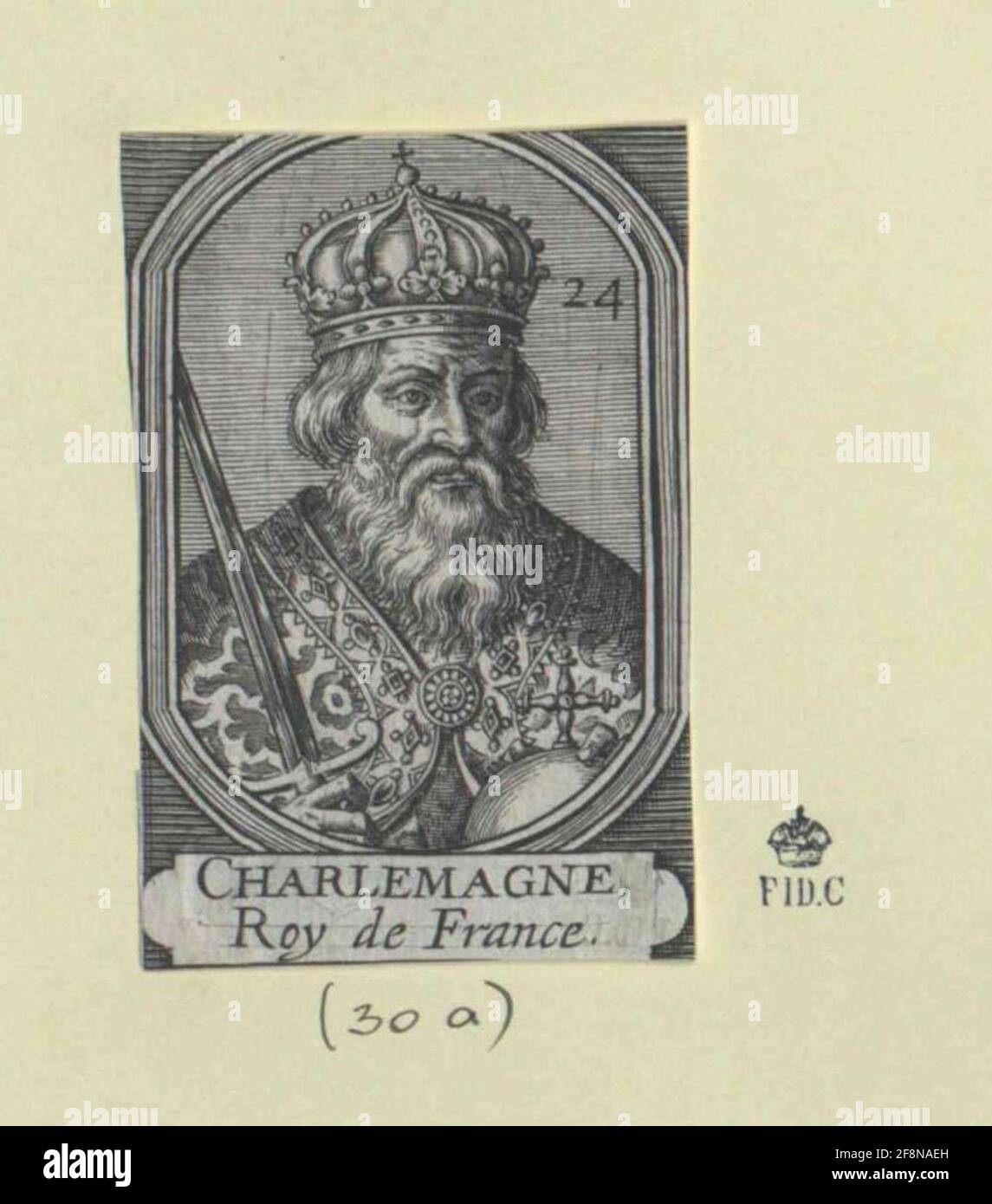 Karl I, the big, Roman emperor Stock Photo - Alamy