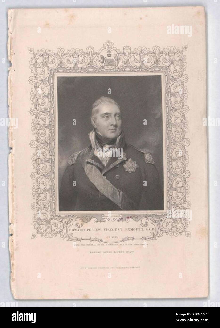 Pellew, 1. Viscount Exmouth, Edward Stock Photo - Alamy