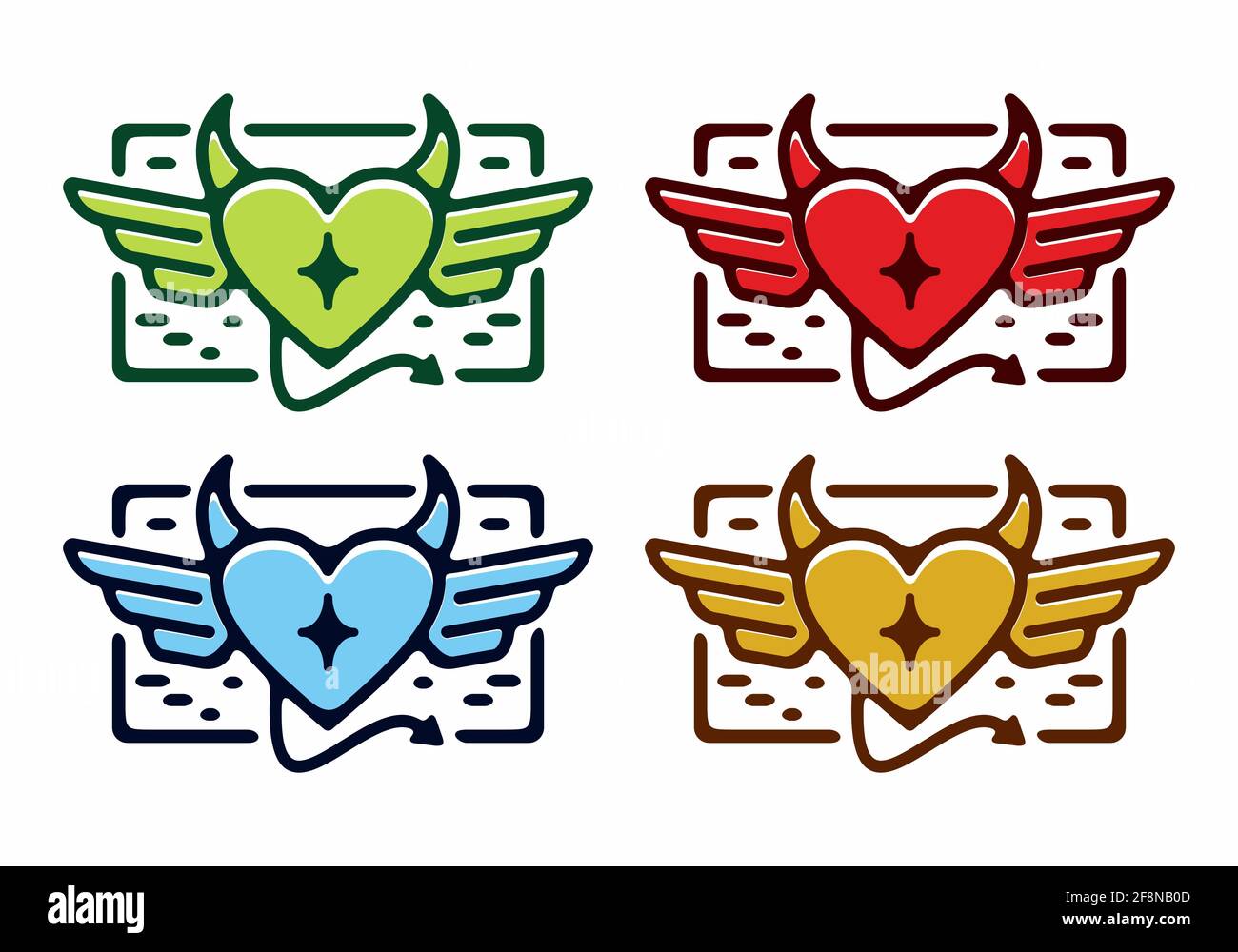 Cartoon flat red devil death hi-res stock photography and images - Alamy