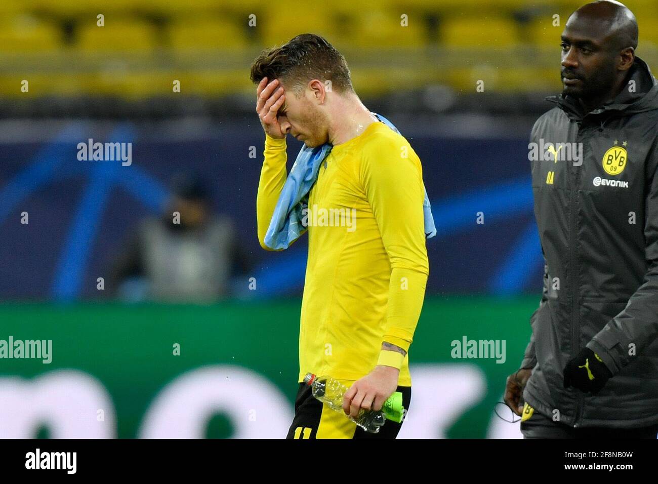 Dortmund, Germany. 14th Apr, 2021. Football: Champions League, knockout ...