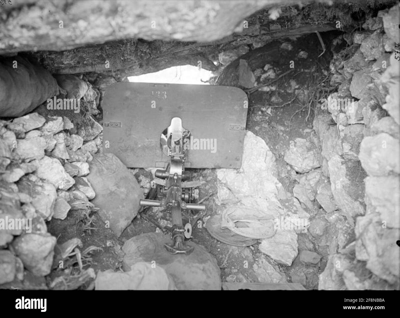 Military gun installed in hi-res stock photography and images - Alamy