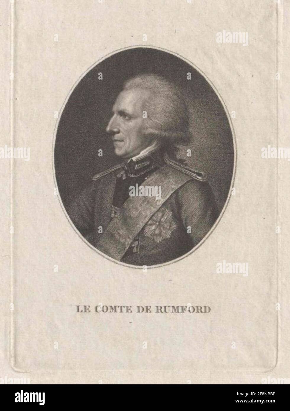 Thompson, Count of Rumford, Sir Benjamin Stock Photo - Alamy